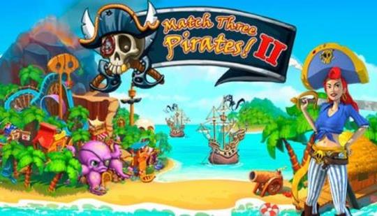 The pirate-themed adventure/strategy game “Match Three Pirates II” is ...